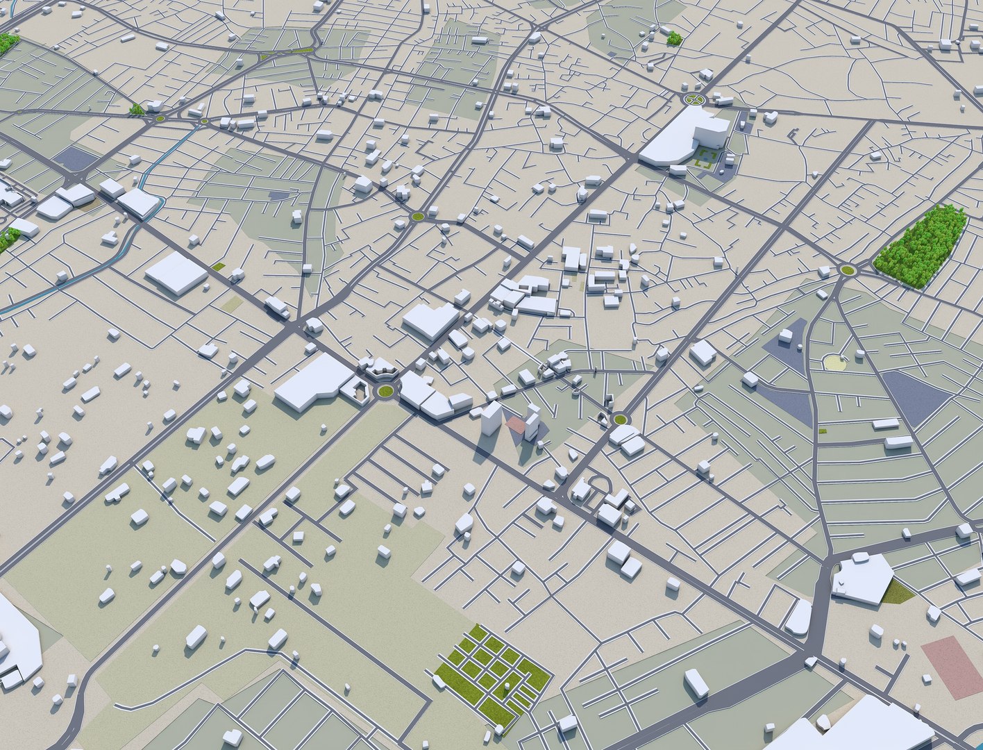 City Area Building 3D Model - TurboSquid 1669361