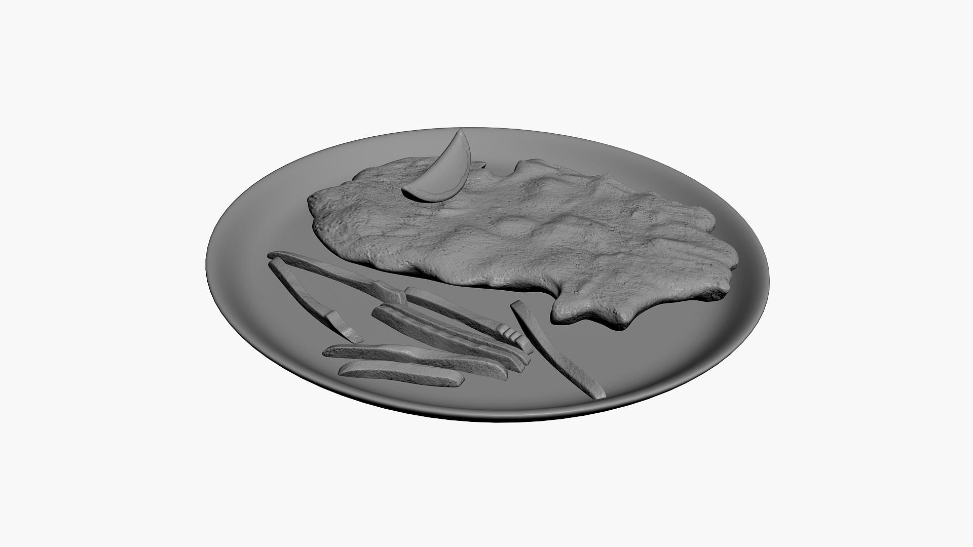 3D Milan Schnitzel - TurboSquid 2052823