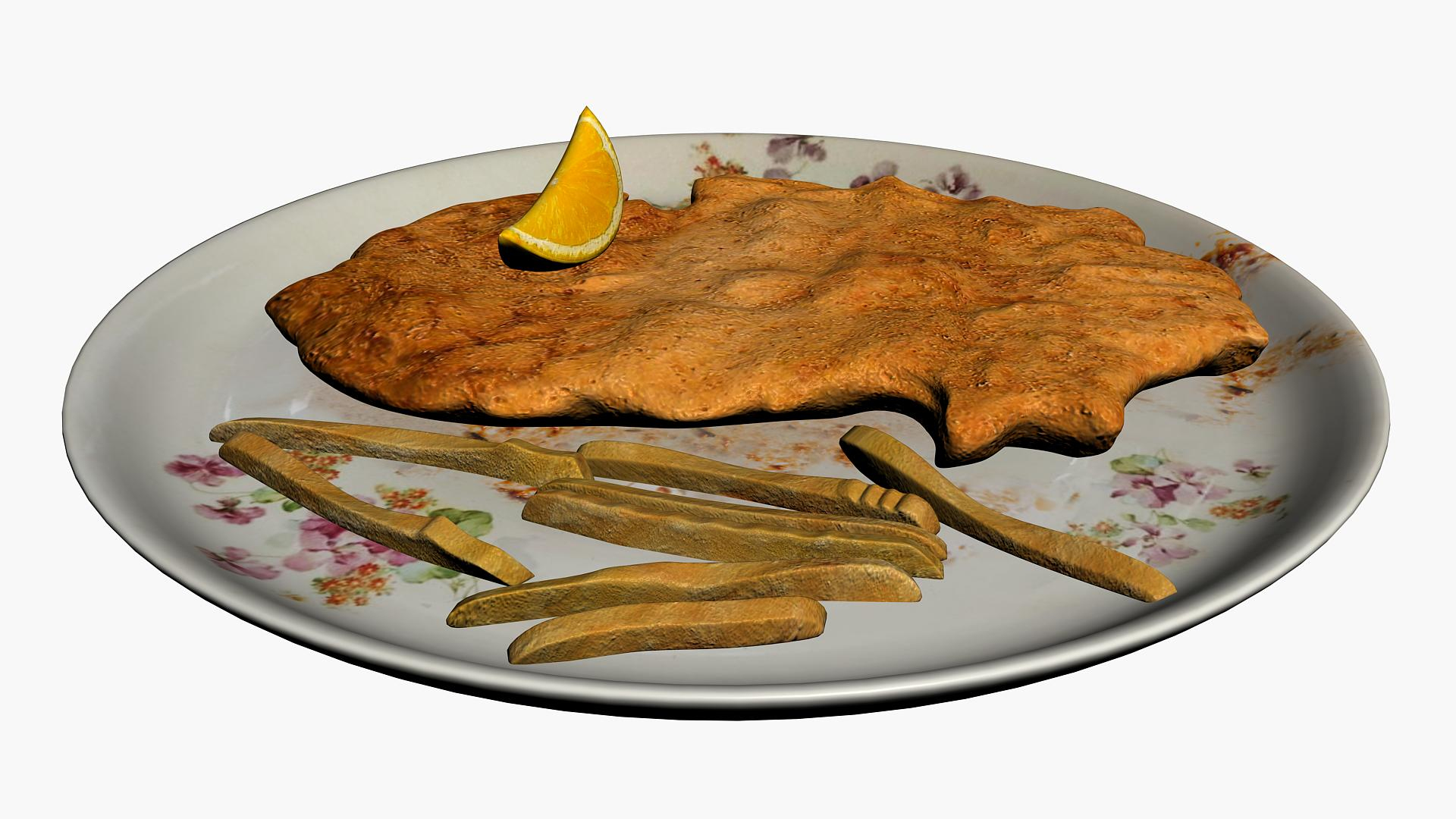 3D Milan Schnitzel - TurboSquid 2052823