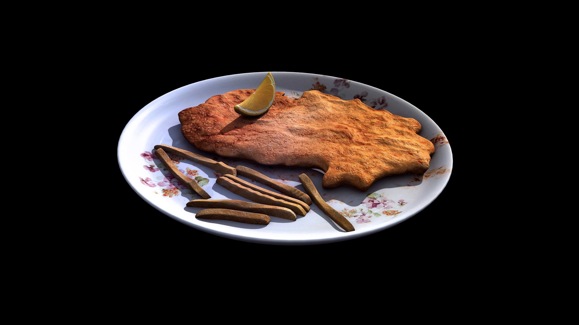 3D Milan Schnitzel - TurboSquid 2052823