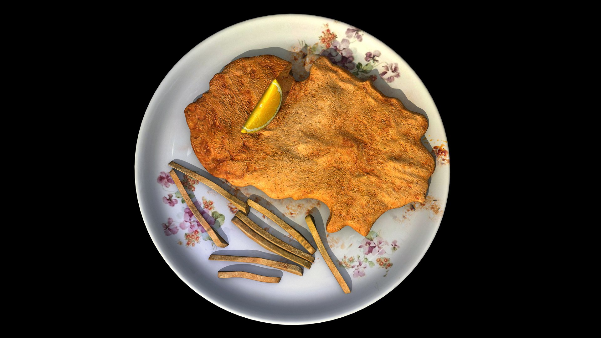 3D Milan Schnitzel - TurboSquid 2052823