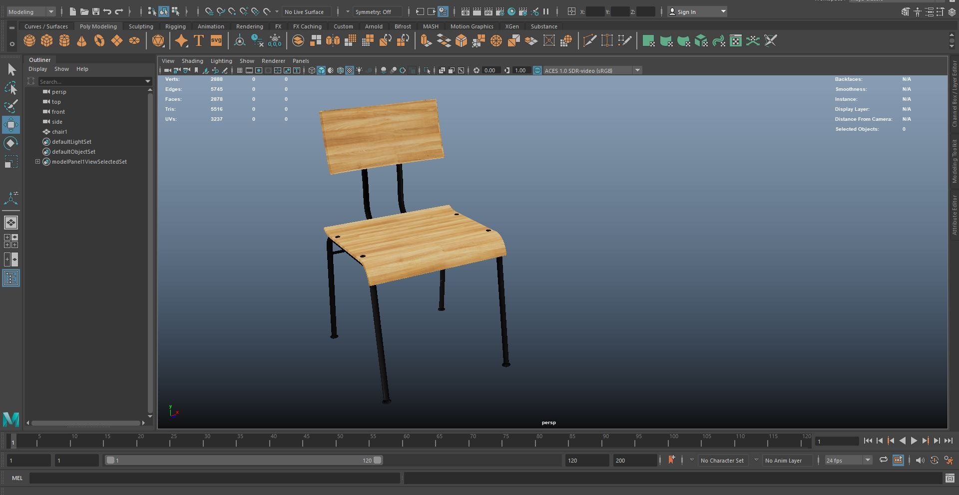 3D model Modern Chair 3D Model AR VR - TurboSquid 1970052