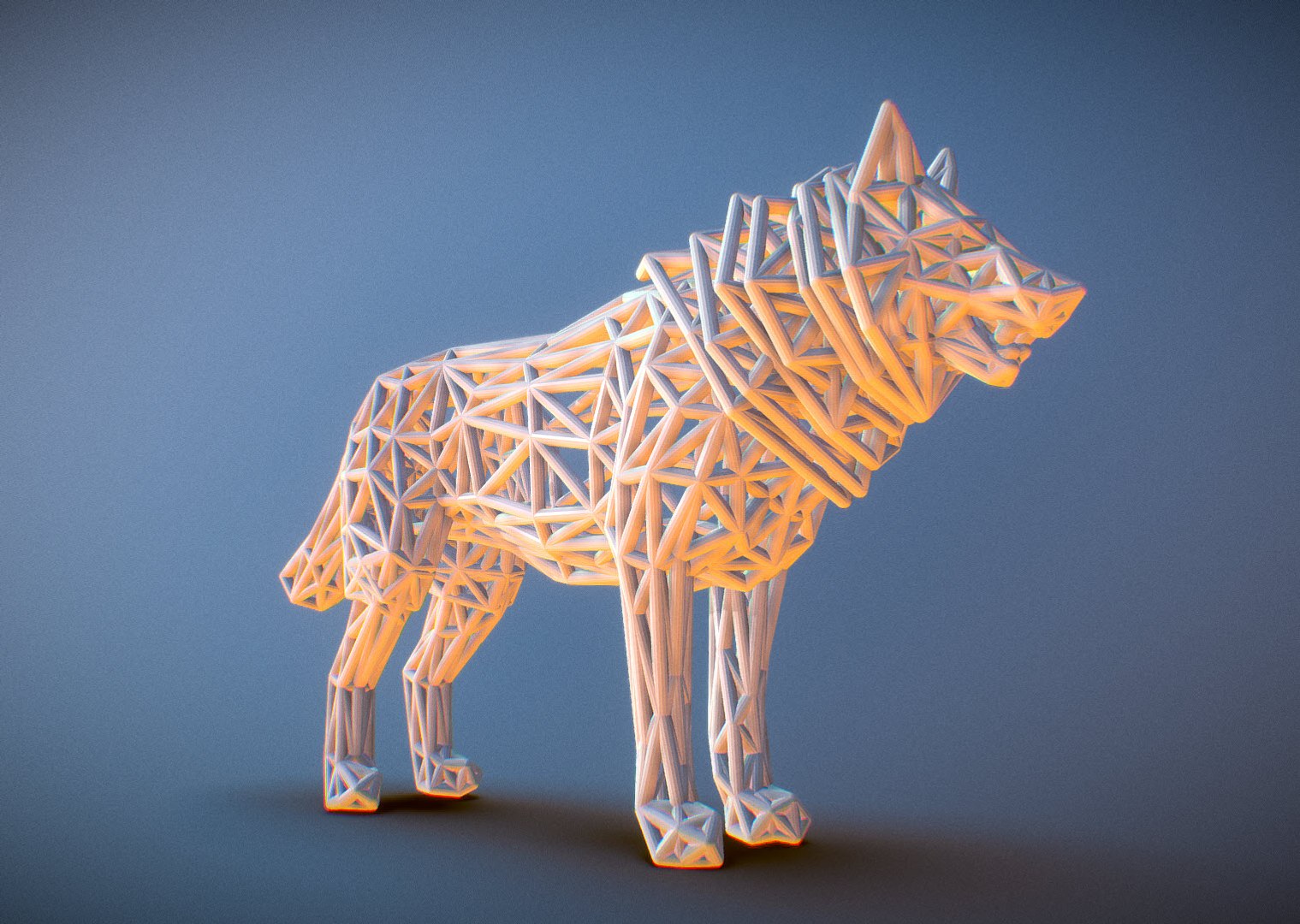 Wolf white animal 3D model - TurboSquid 1489371