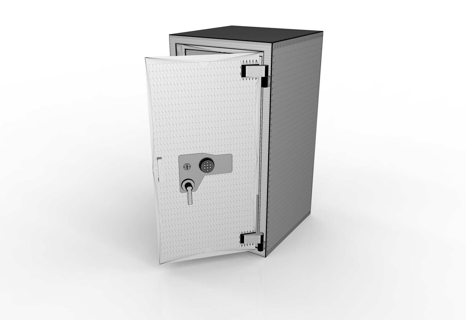 3D Steel Safe - TurboSquid 1318969