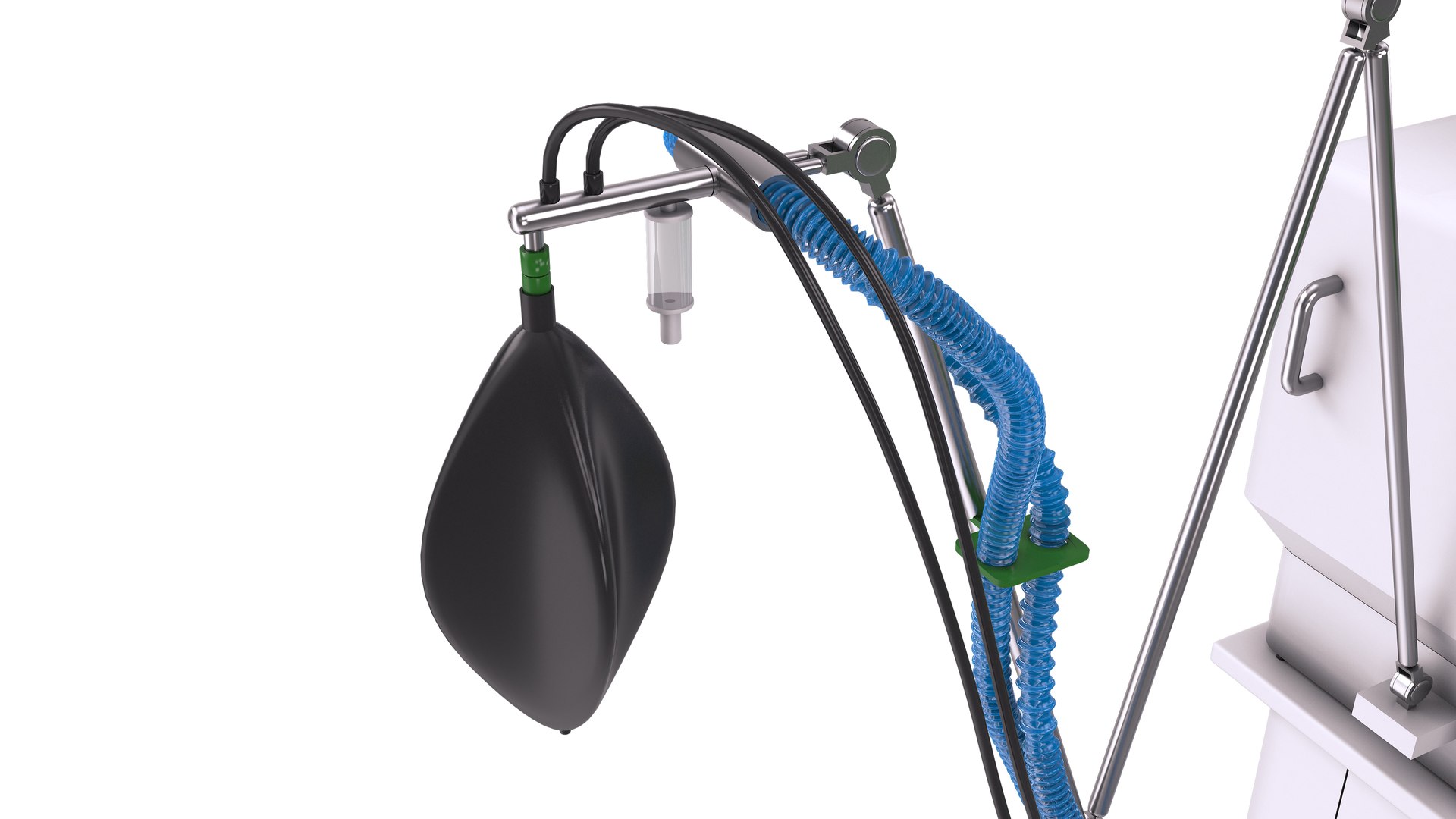 ICU Equipment - Green Model - TurboSquid 1913552