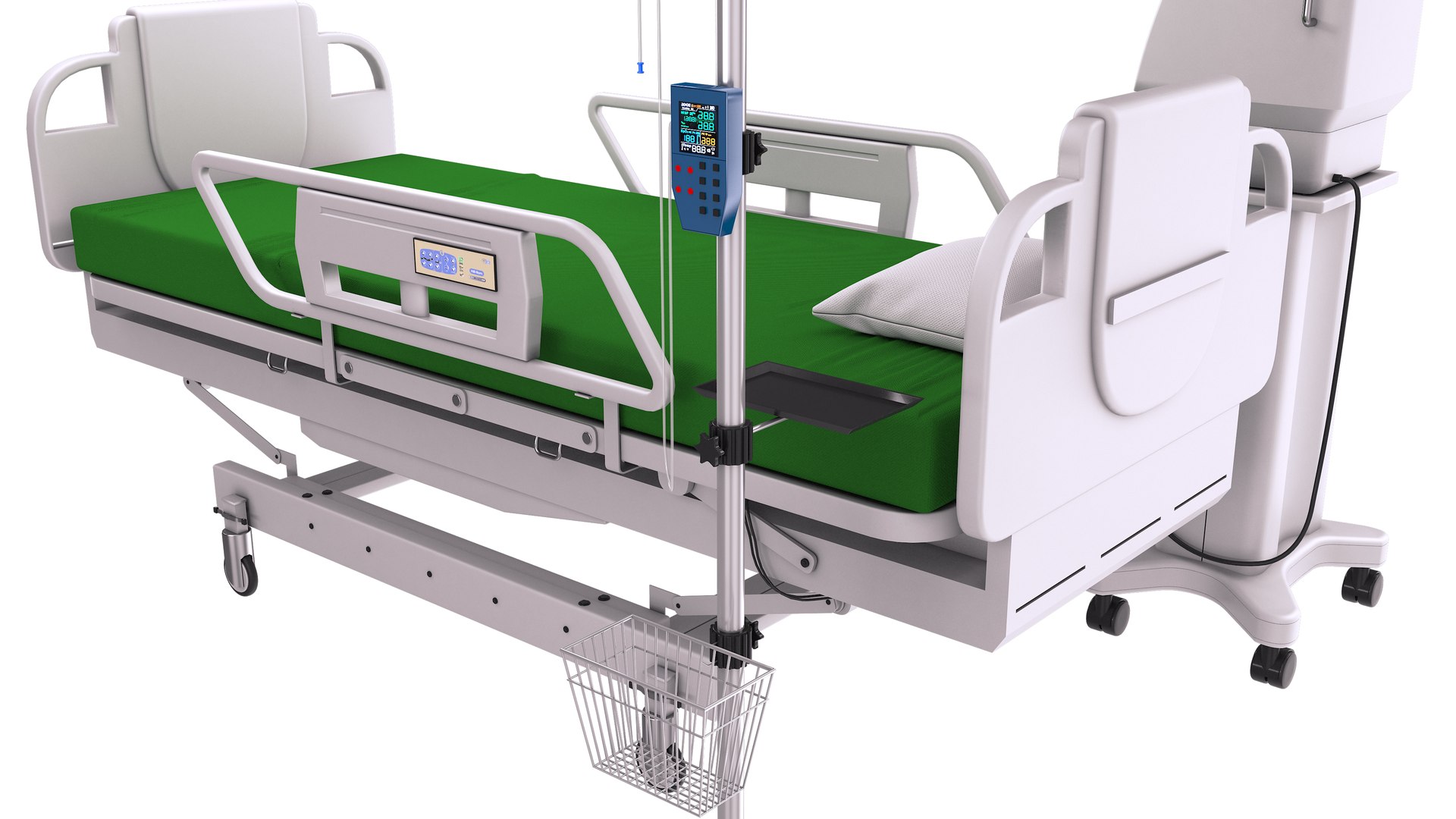 ICU Equipment - Green Model - TurboSquid 1913552