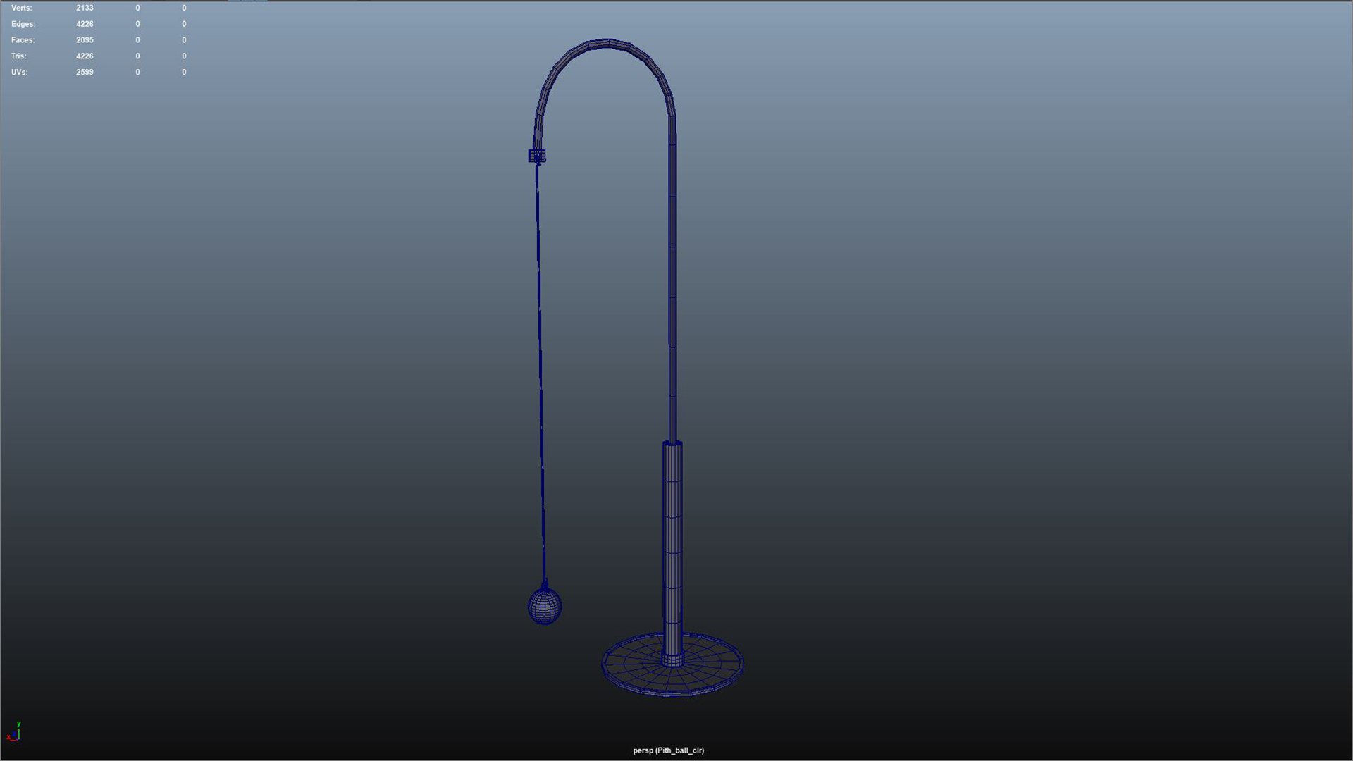 Pith Balls Pendulum 3D Model - TurboSquid 2317742