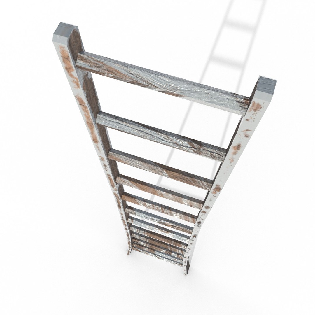 3D Old Ladder Model - TurboSquid 1389211