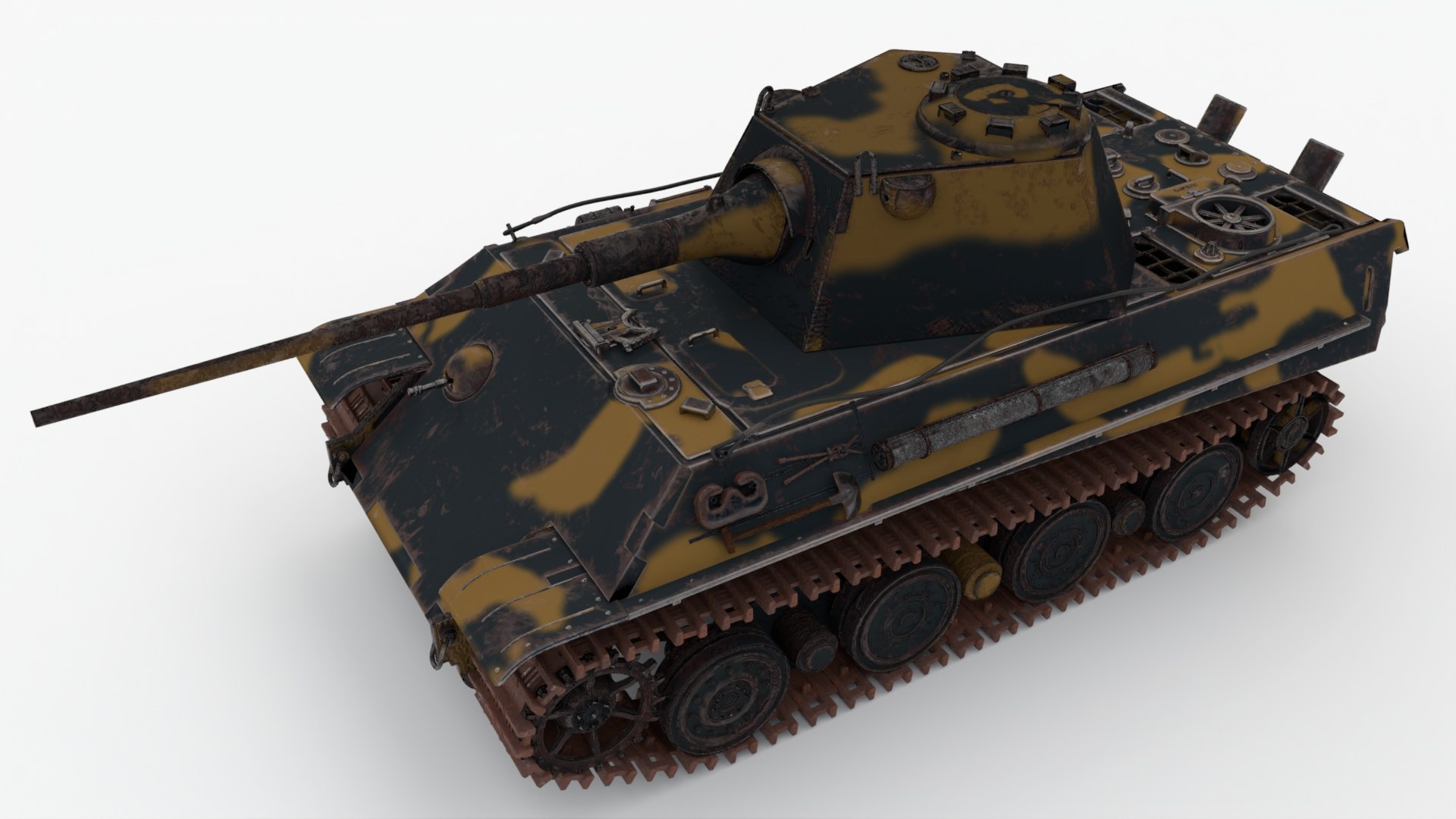 modelo 3d 4K Realistic Panzer Tiger Tank Arnold Material - TurboSquid ...