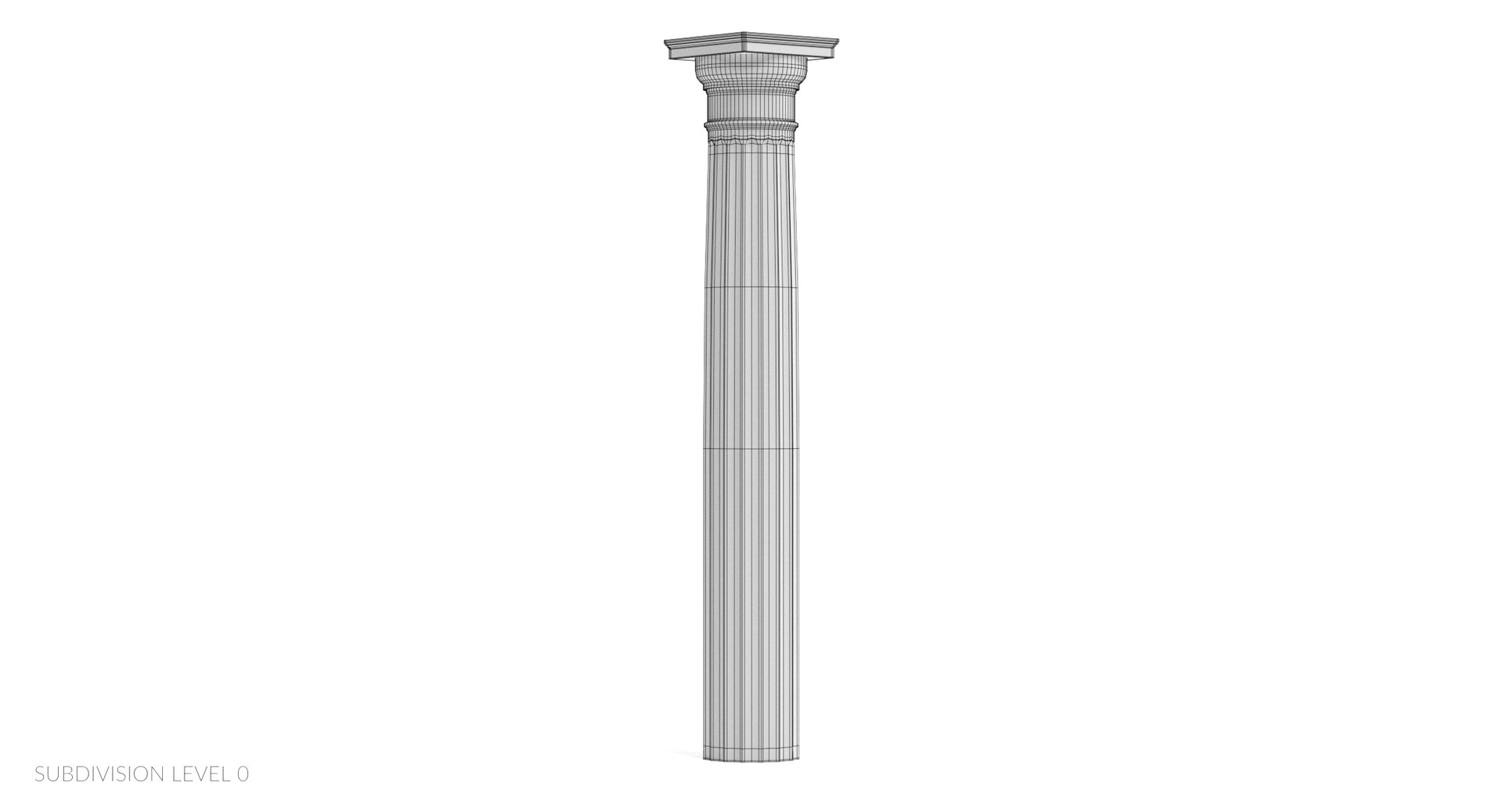 Doric Column 3D Model - TurboSquid 1379979