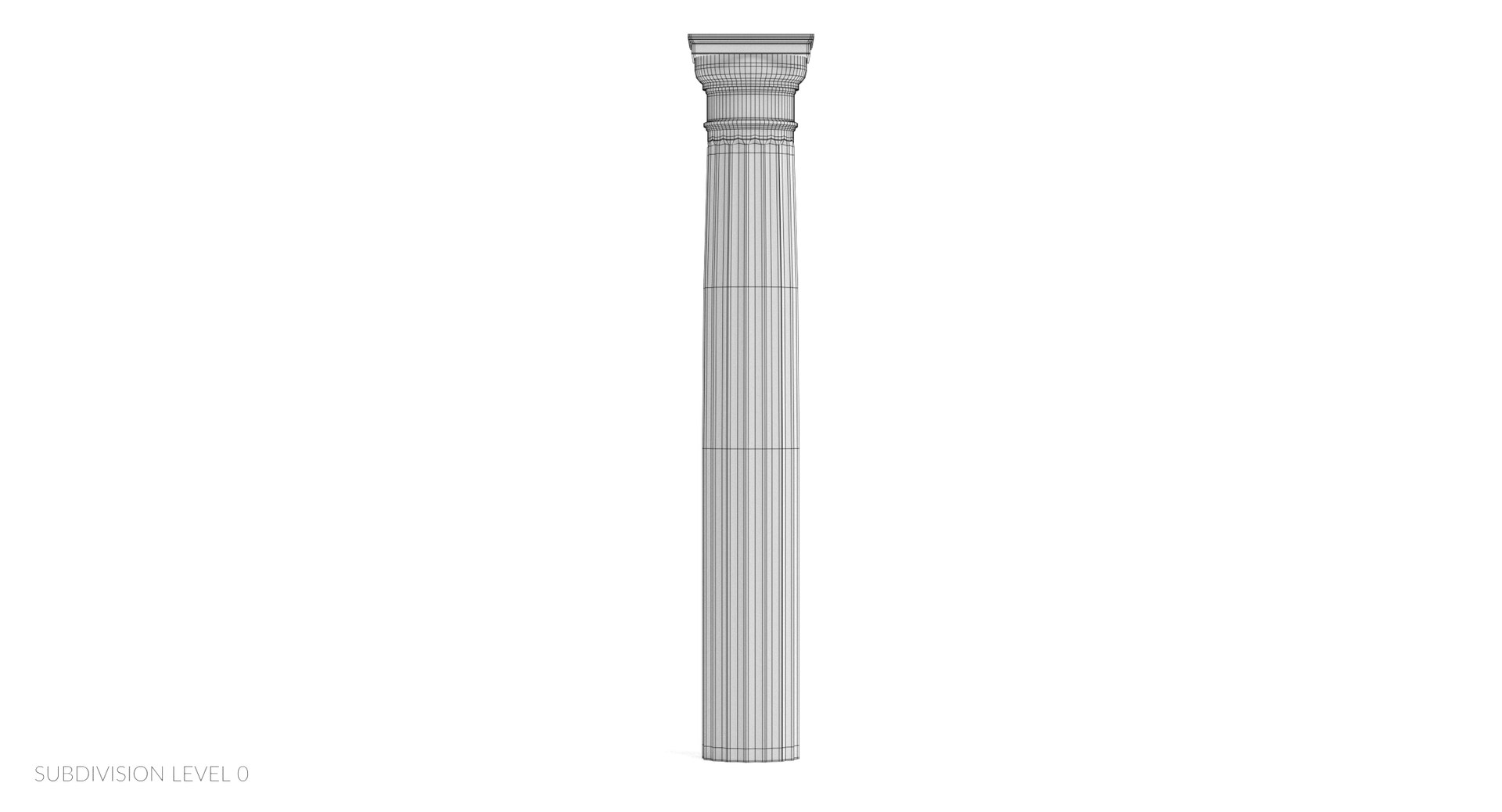 Doric Column 3D Model - TurboSquid 1379979