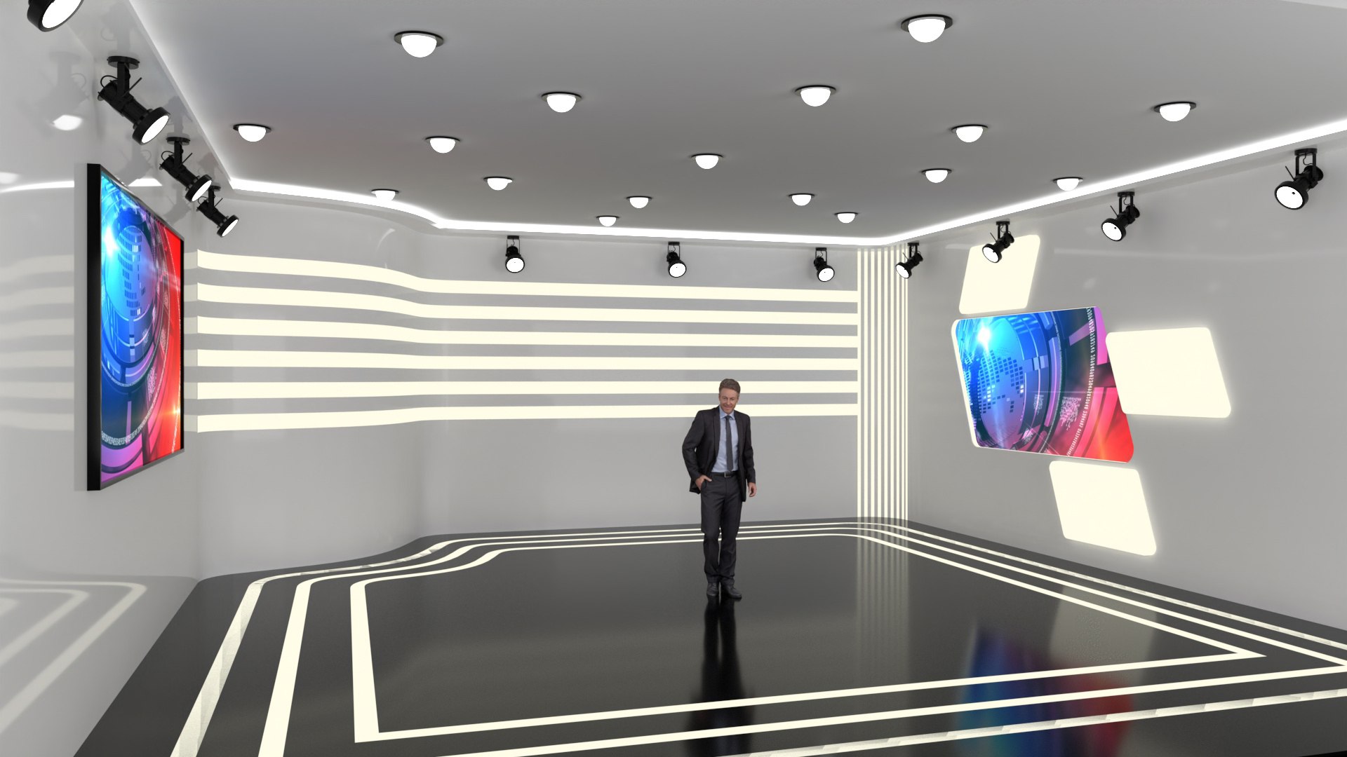 Virtual Set 3D Model - TurboSquid 2296172