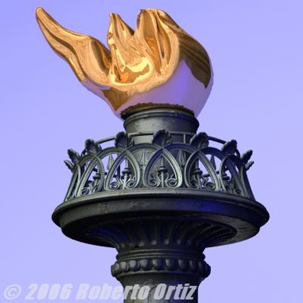 liberty torch 3d lwo