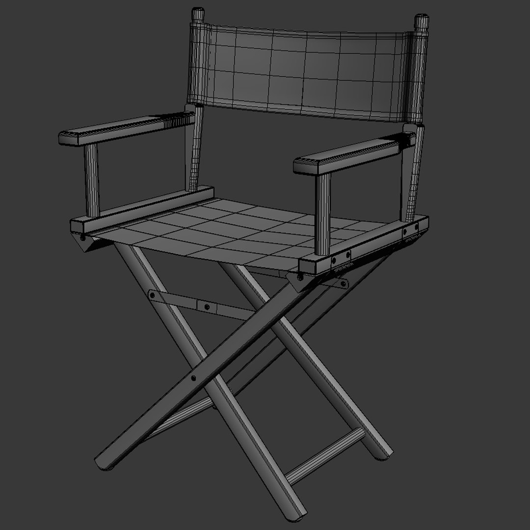 Director Chair 3d Xsi