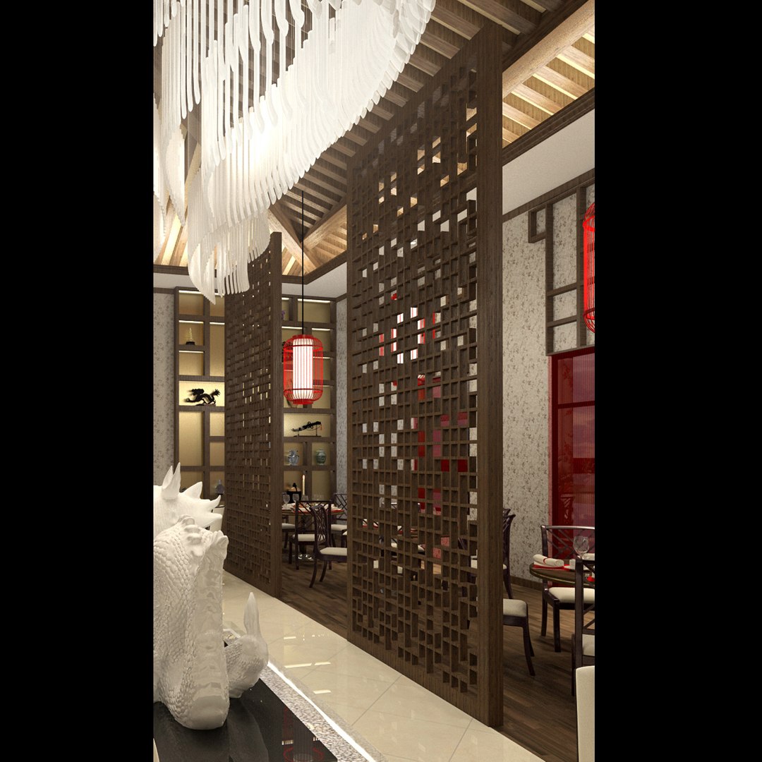 3d Asian Style Partition Model