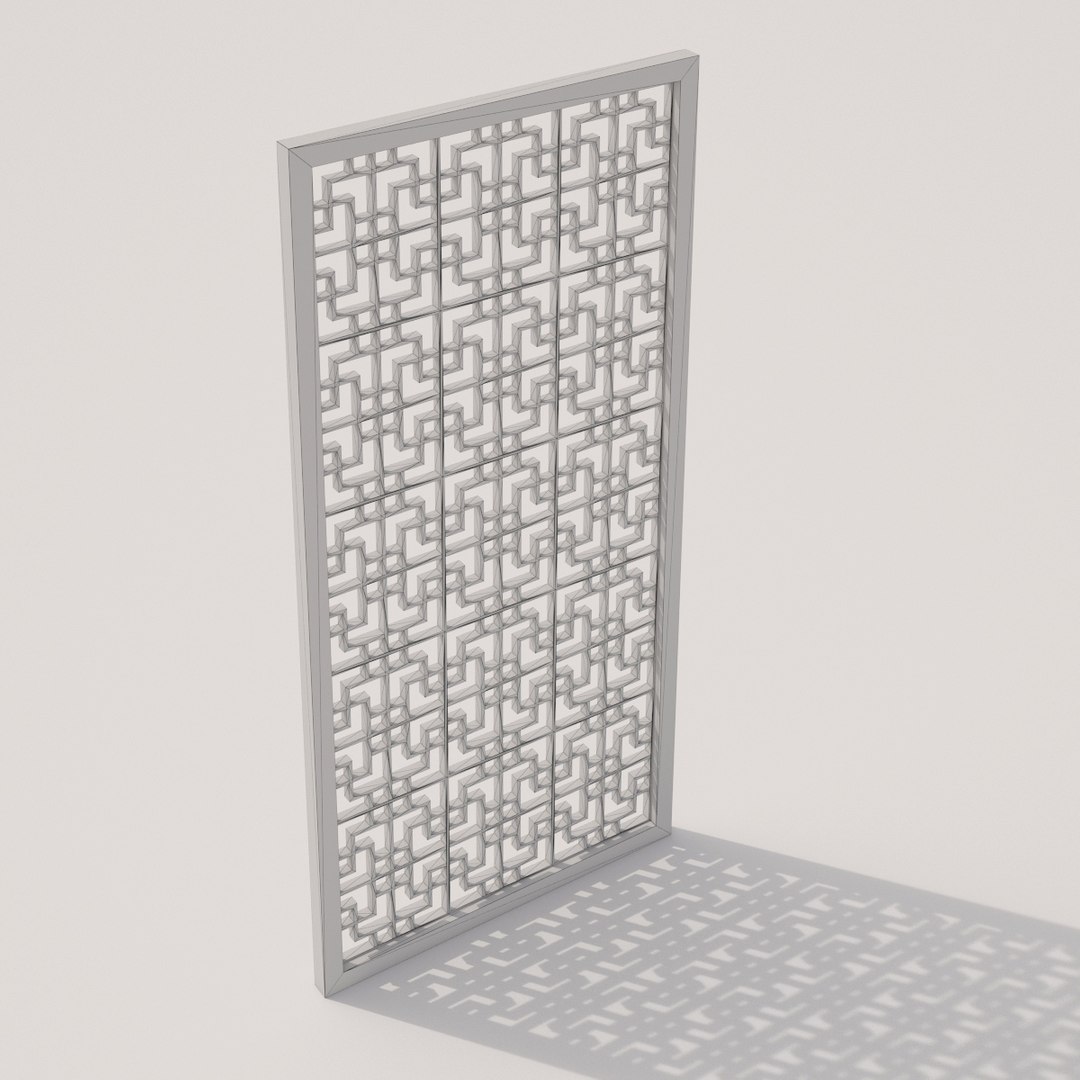 3d Asian Style Partition Model
