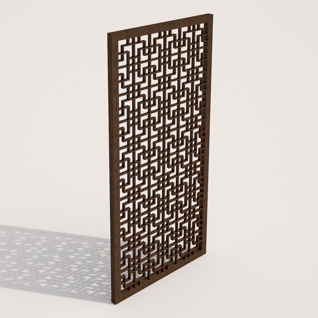 3d Asian Style Partition Model