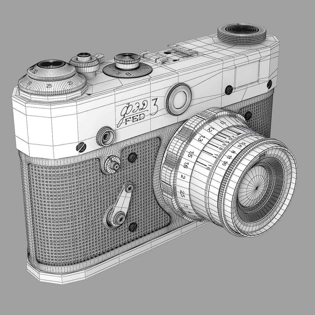 3d Fed-3 Rangefinder Camera