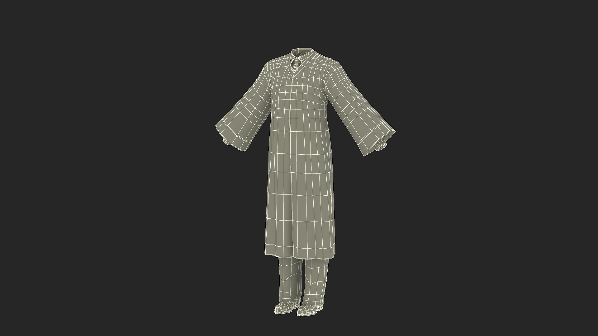 Judge Traditional Clothes 3D Model - TurboSquid 2339100