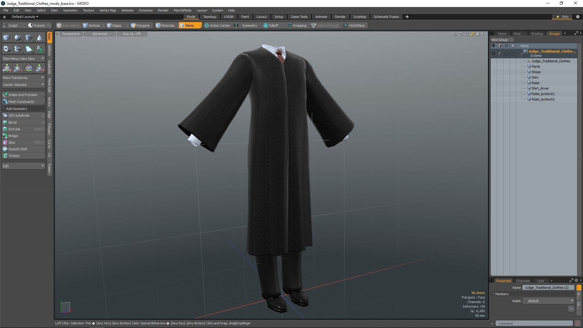 Judge Traditional Clothes 3D Model - TurboSquid 2339100