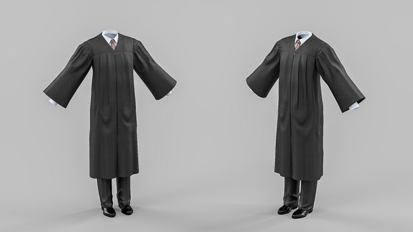 modelo 3d Juez Ropa Tradicional - TurboSquid 2339100