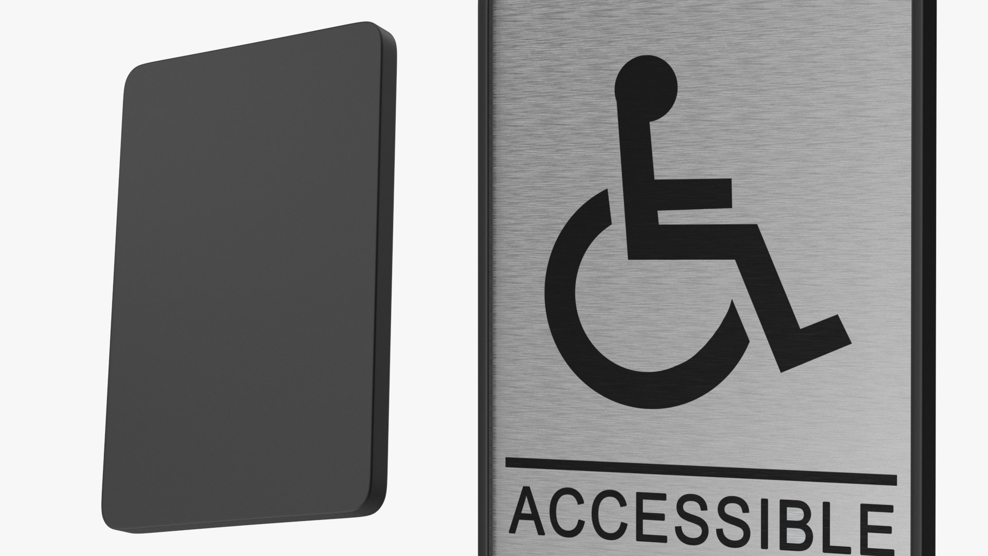 Wheelchair Accessible Sign 3D Model - TurboSquid 2040973