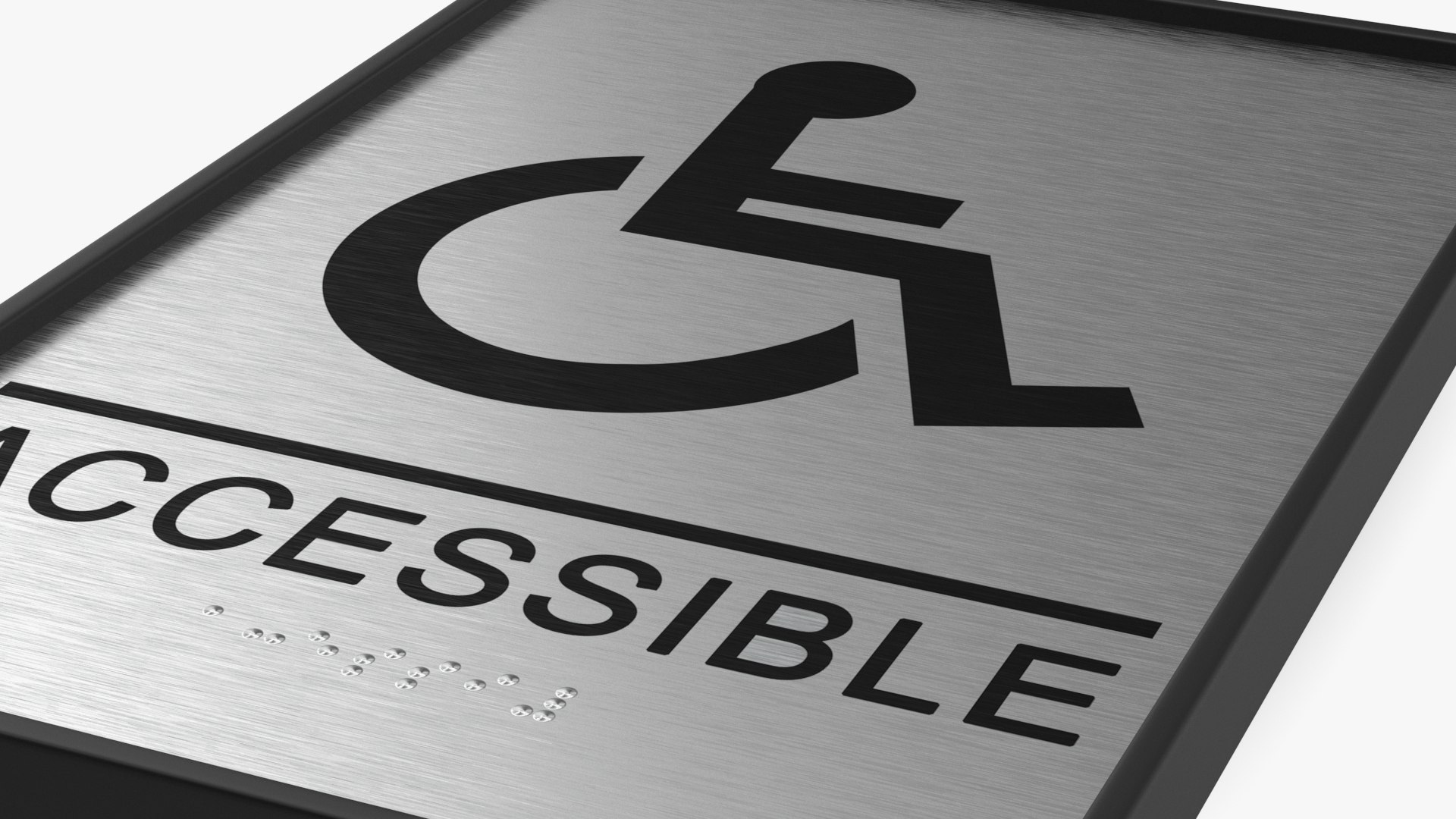 Wheelchair Accessible Sign 3D Model - TurboSquid 2040973