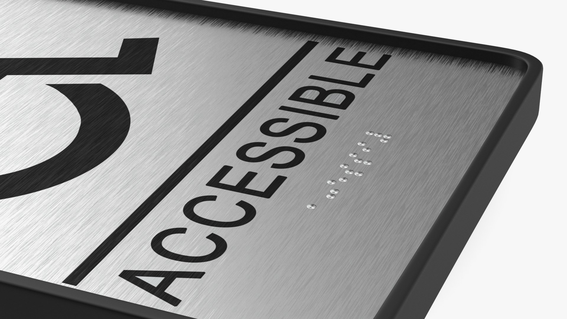 Wheelchair Accessible Sign 3D Model - TurboSquid 2040973