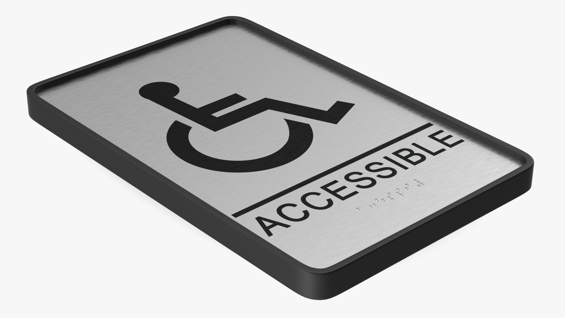 Wheelchair Accessible Sign 3D Model - TurboSquid 2040973