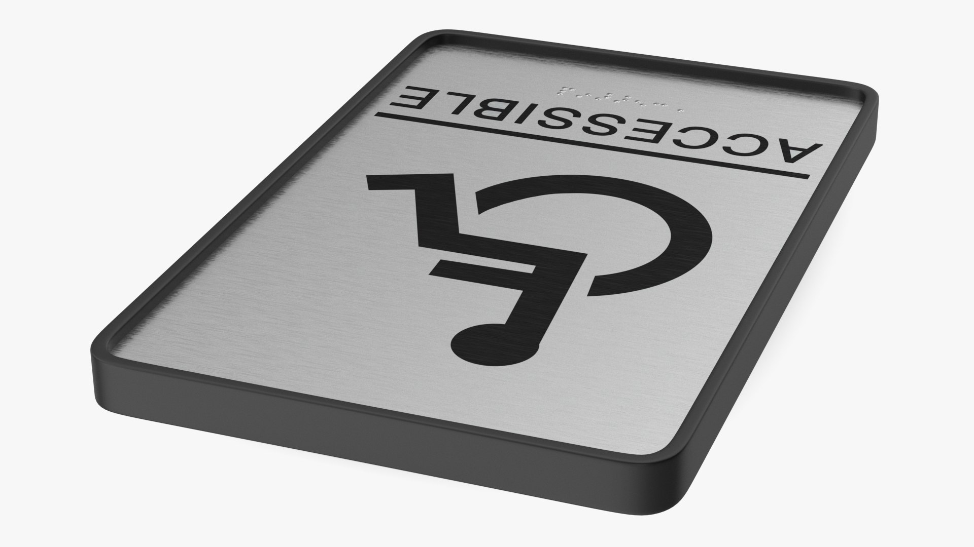 Wheelchair Accessible Sign 3D Model - TurboSquid 2040973