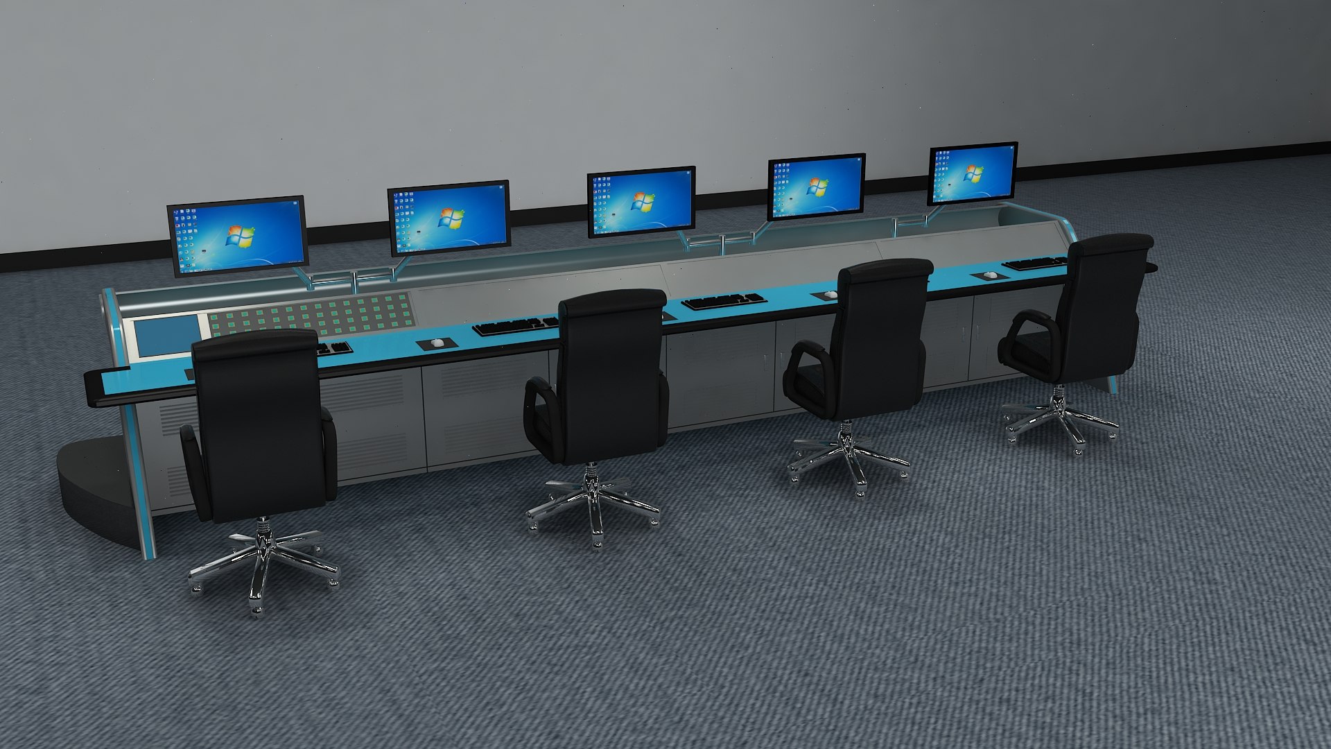 Control Desk 3D Model - TurboSquid 1912429