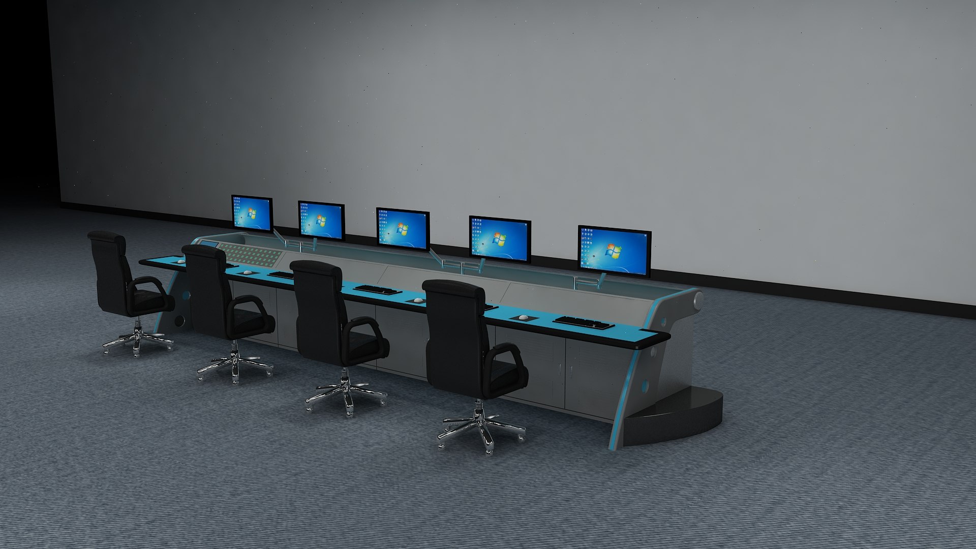 Control Desk 3D Model - TurboSquid 1912429