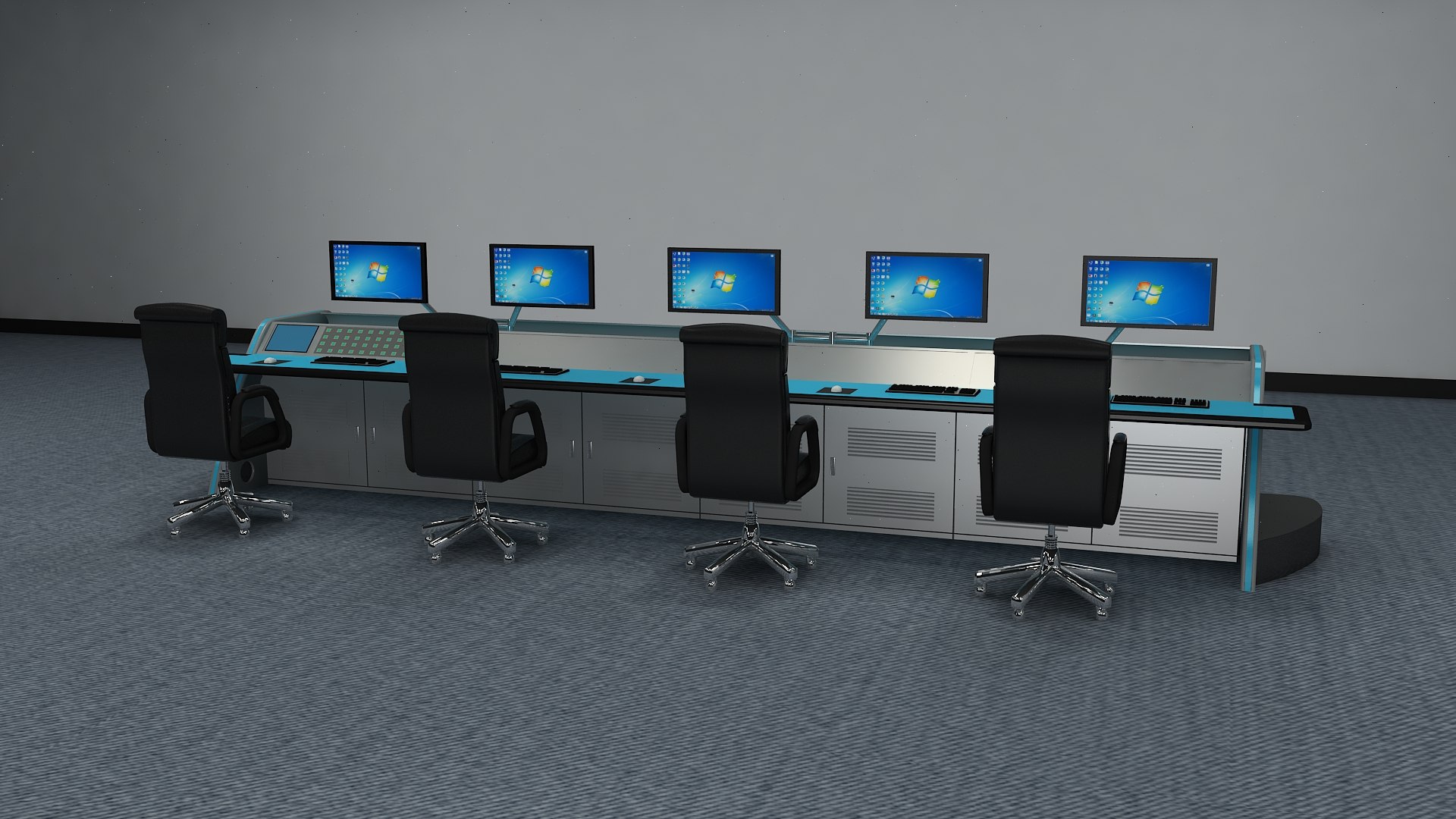 Control Desk 3D Model - TurboSquid 1912429