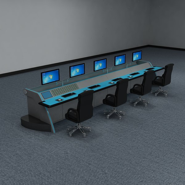 Control desk 3D model - TurboSquid 1912429