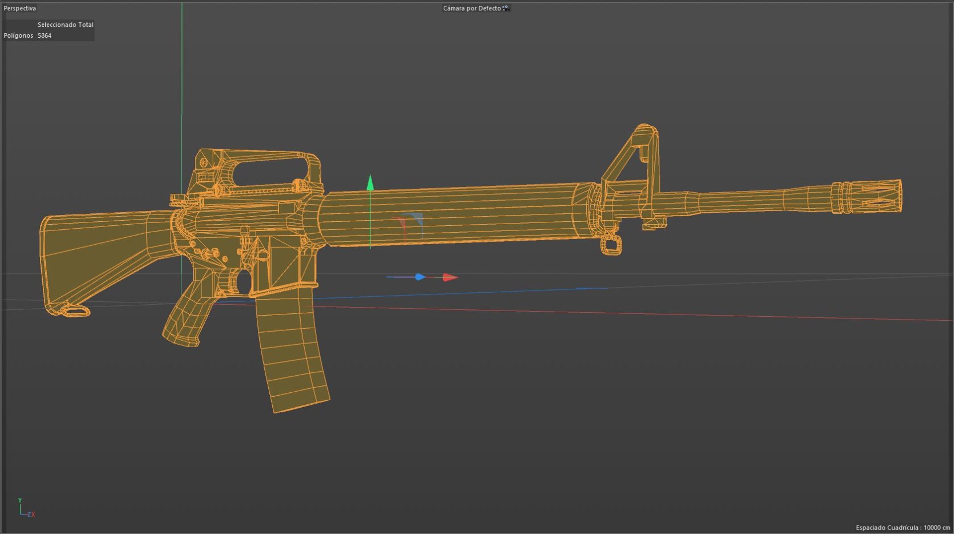 3D Model M16 Assault Rifle Low-poly - TurboSquid 1838433