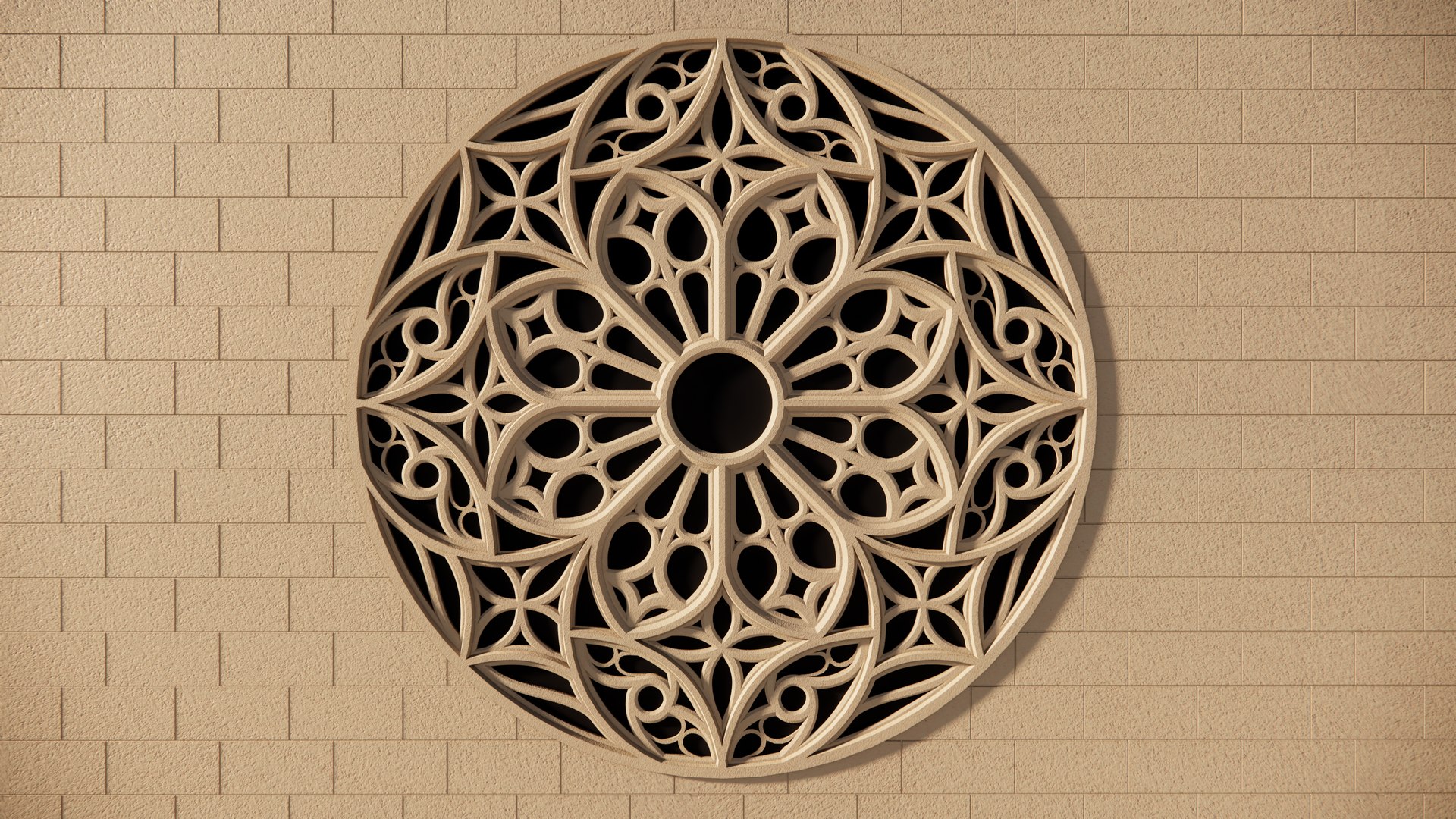 3D Gothic Rose Window - TurboSquid 1981125