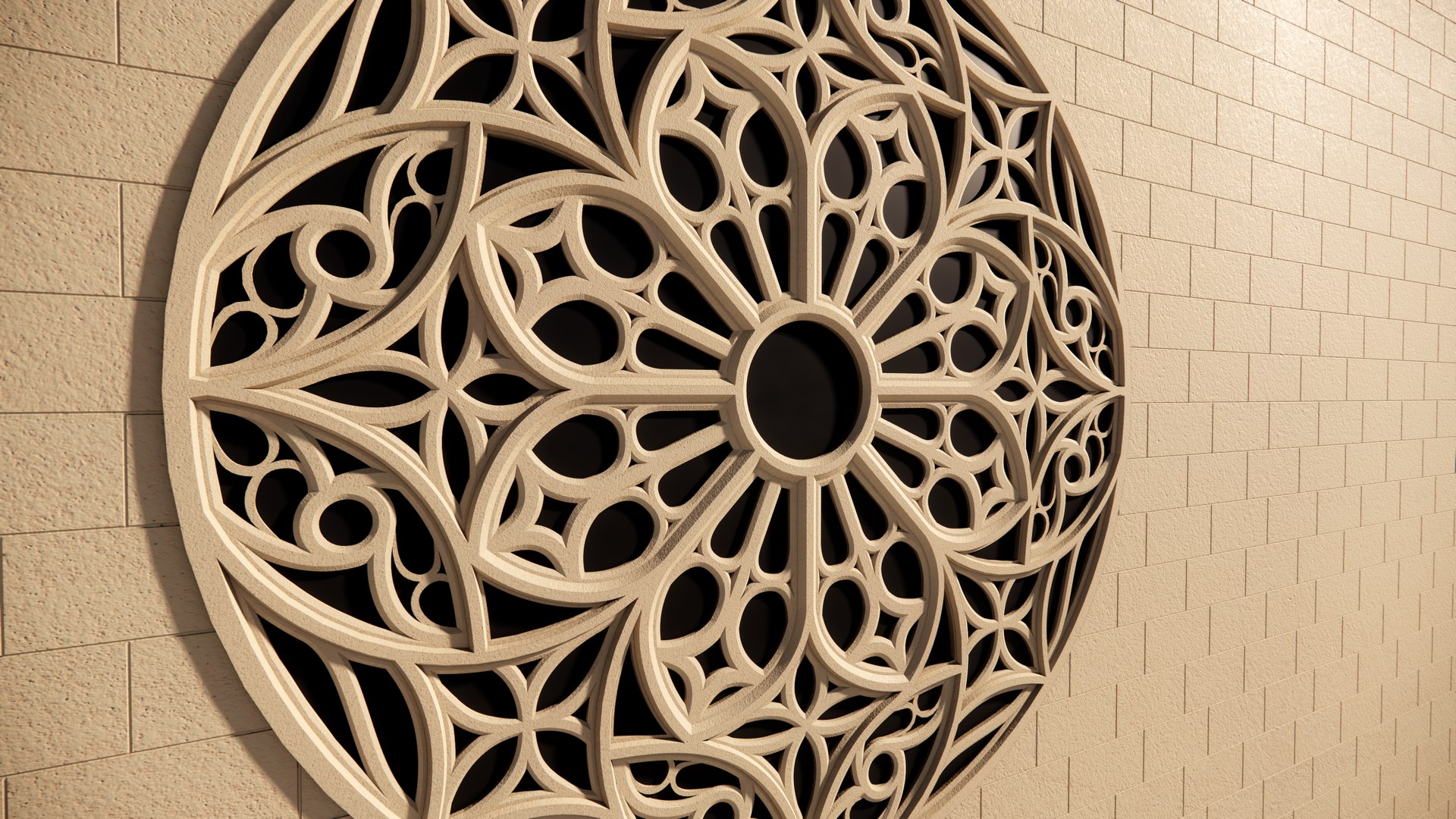 3D Gothic Rose Window - TurboSquid 1981125