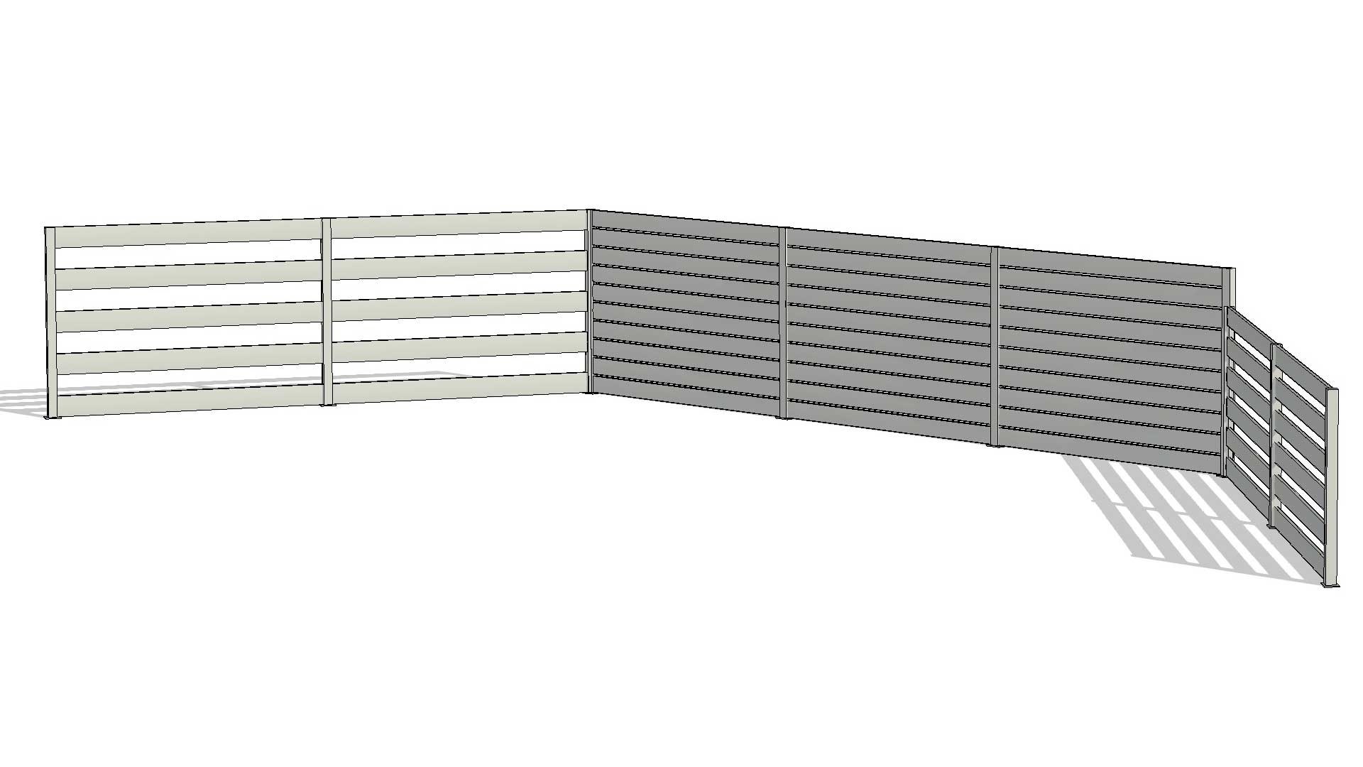 3D Line Based Parametric Slats Fence - TurboSquid 2050705