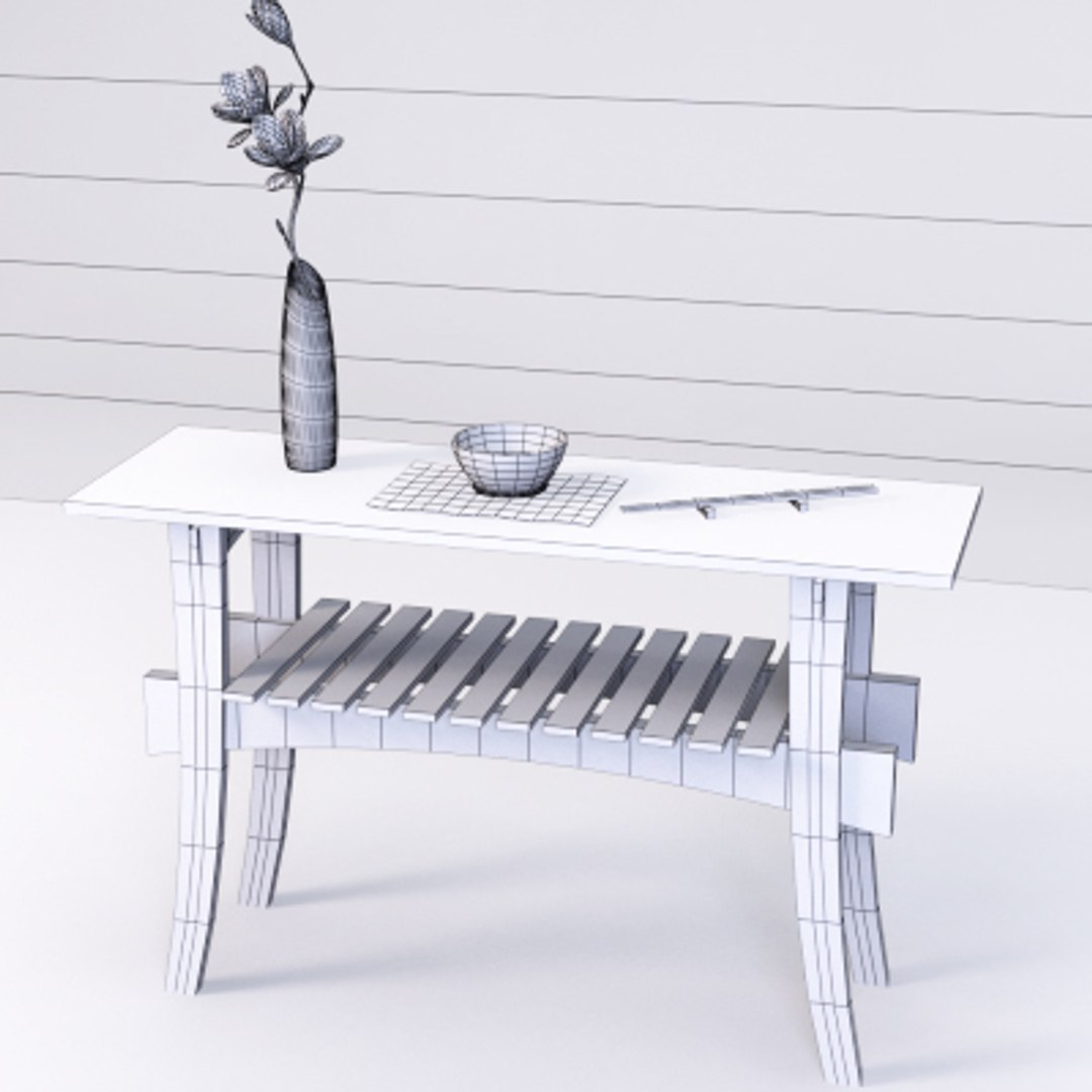 Katana Screen Table 3D Model - TurboSquid 1634674