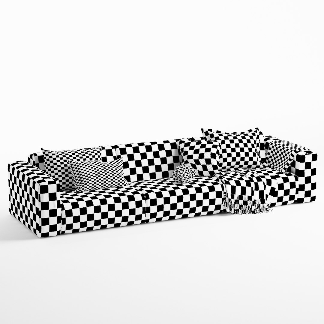 3D By FonQ Move 3 Seater Sofa - TurboSquid 1896965