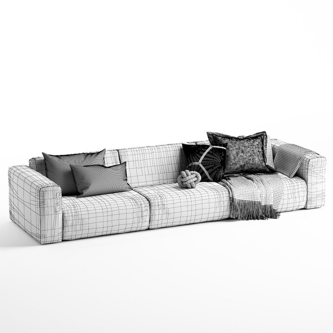 3D By FonQ Move 3 Seater Sofa - TurboSquid 1896965