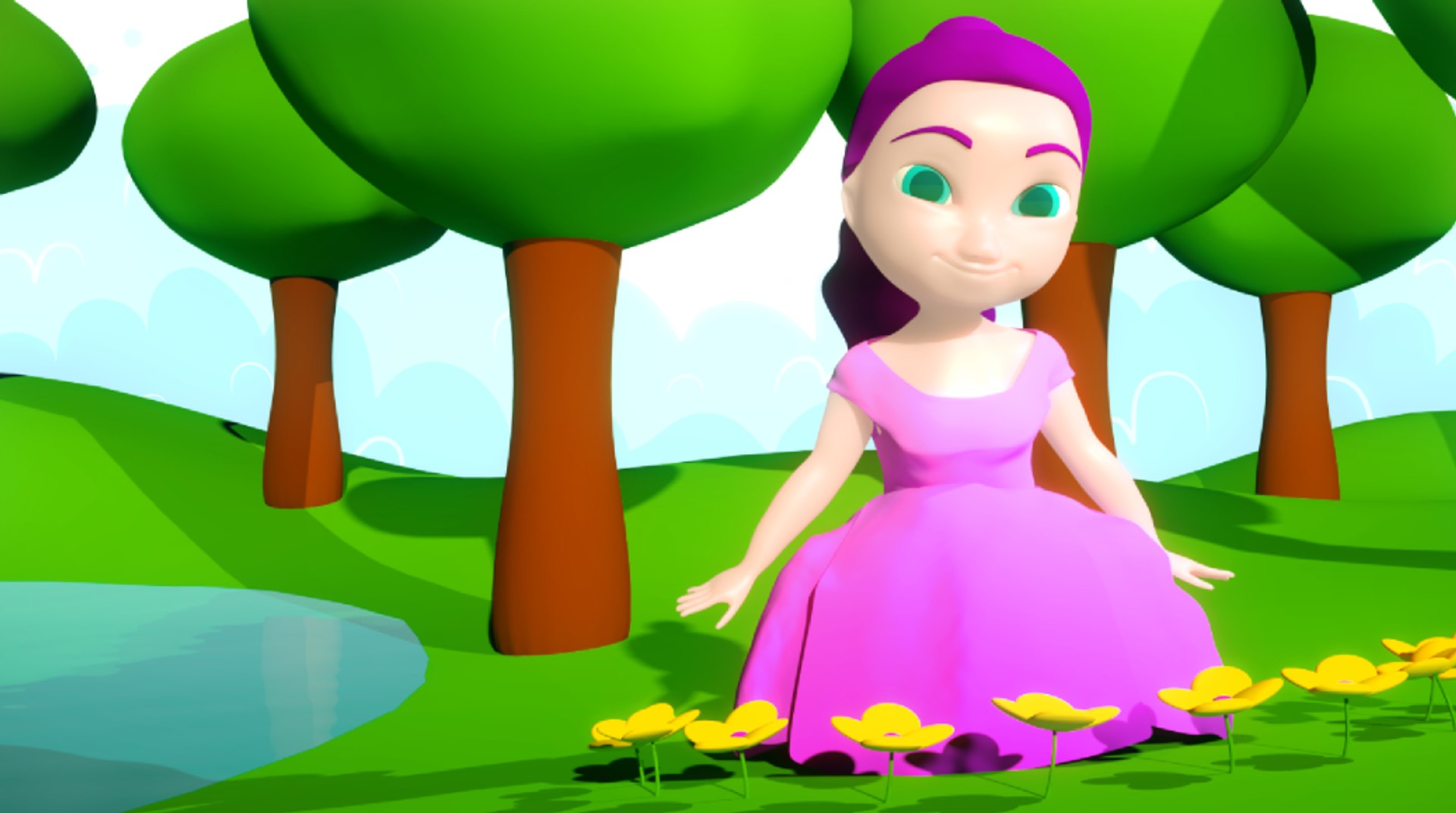 3D Cute Princess Human Girl - TurboSquid 1199525