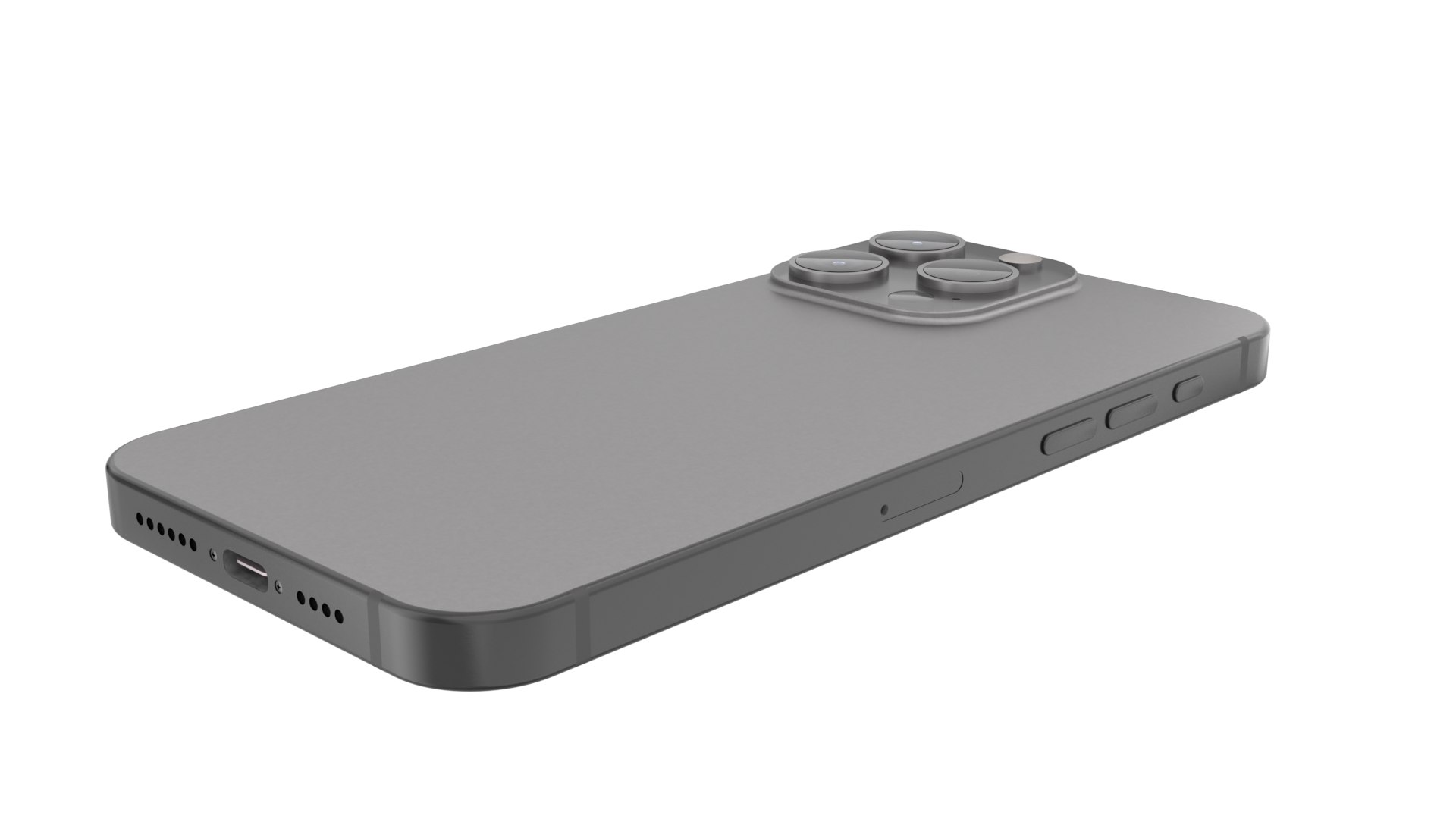 3D Realistic Gray Generic Smartphone model - TurboSquid 2140075