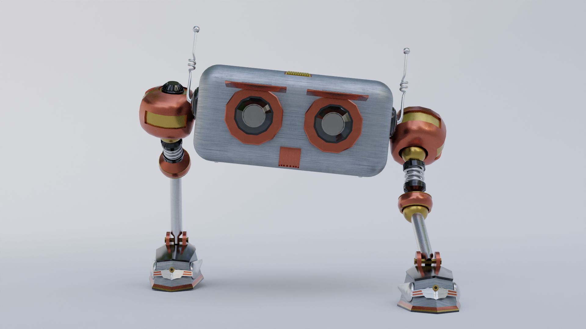 3D Tiny Robot Retro-Futuristic - TurboSquid 2284477