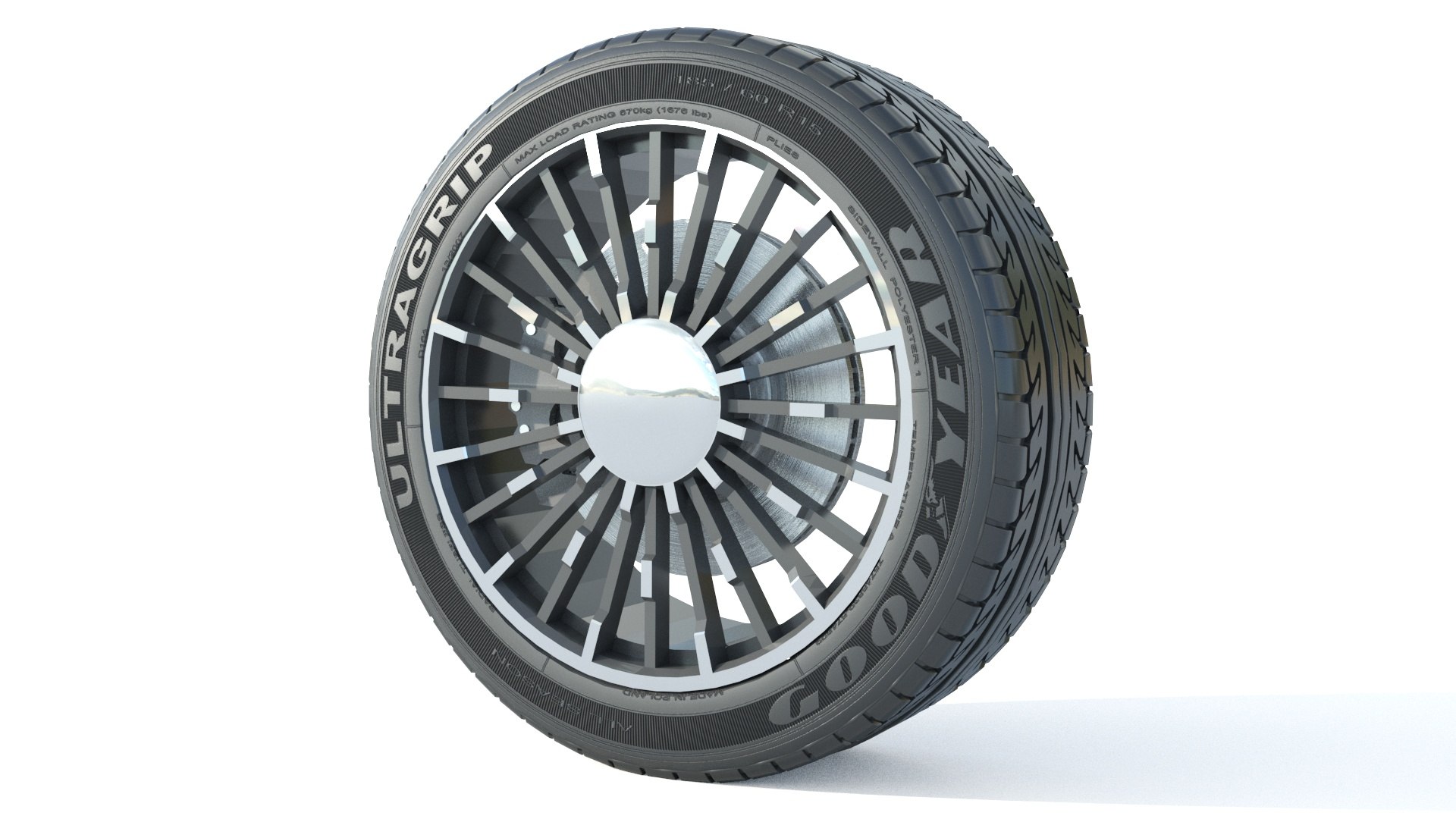 3D Wheel Rim Tire 14 - TurboSquid 2340658