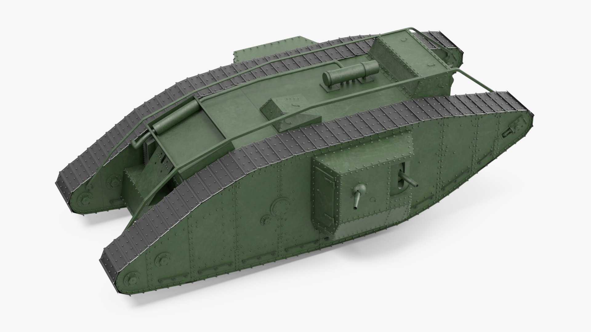 Tank MK 4 Male Green Rigged 3D - TurboSquid 2243613