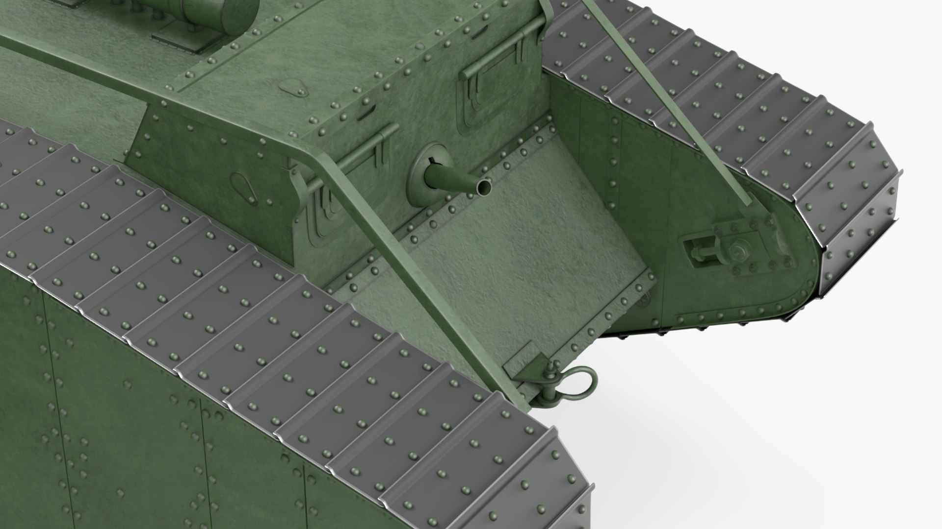 Tank MK 4 Male Green Rigged 3D - TurboSquid 2243613