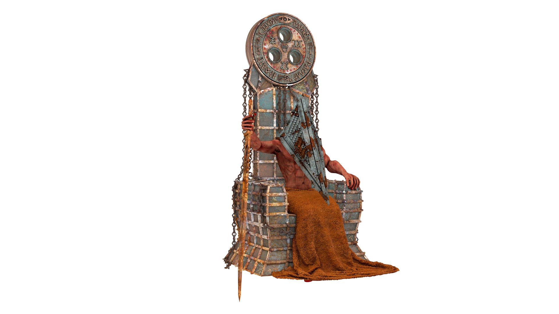 Pyramid Head On Throne Model - TurboSquid 1865101
