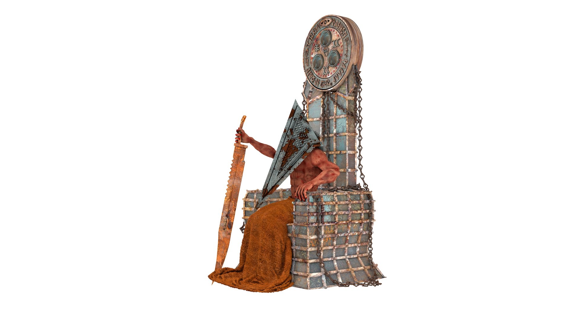 Pyramid Head On Throne Model - TurboSquid 1865101