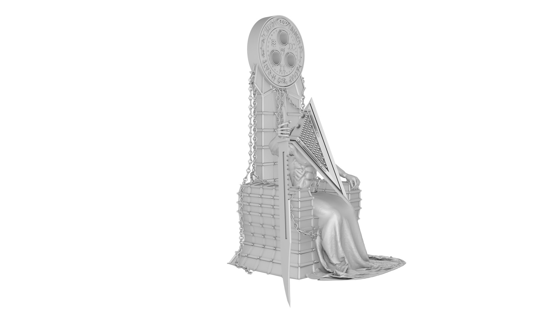 Pyramid Head On Throne Model - TurboSquid 1865101